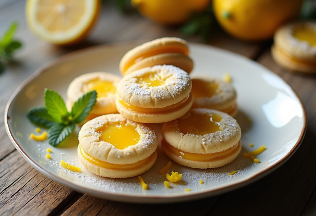 Stuffed Lemon Cookies - Tasty With Lina